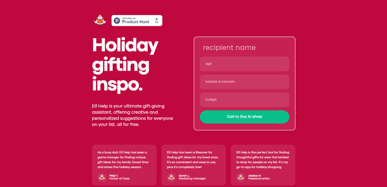 Elf Help: Your AI Companion for Personal Growth