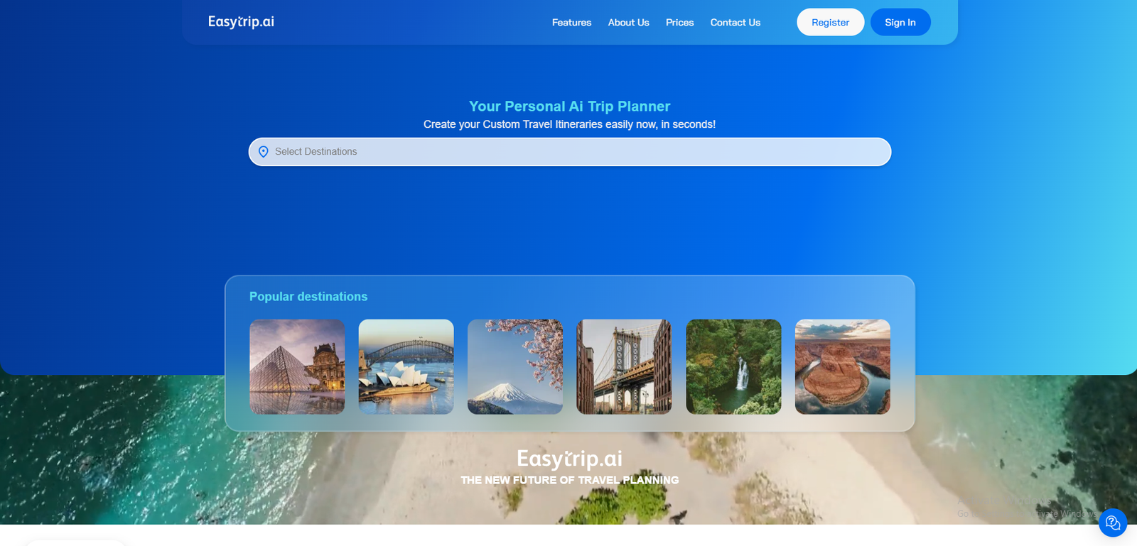 EasyTrip AI: Simplifying Your Travel Planning Process